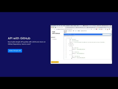 Build Simple APIs with GitHub Repository