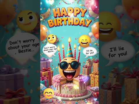 Hilarious Birthday Wishes for Friend🤣Animated Birthday Joke for Bestie! #bestiebirthday #funnywishes