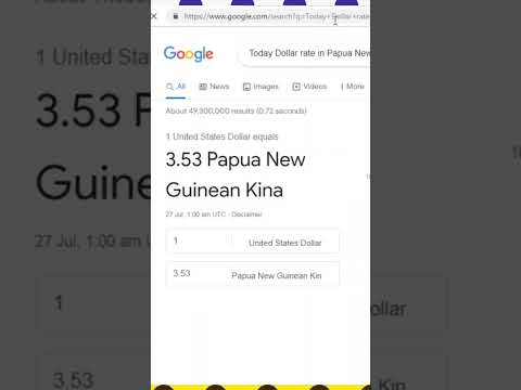 Today Dollar Rate In Papua New Guinea