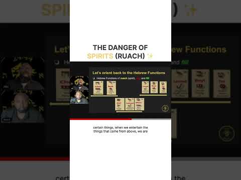 🚨THE DANGER OF SPIRITS ✨ (RUACH)