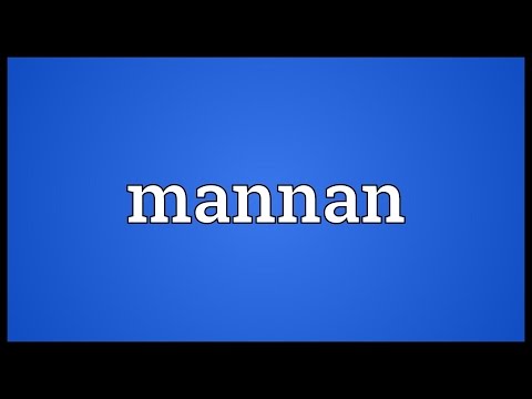 Mannan Meaning