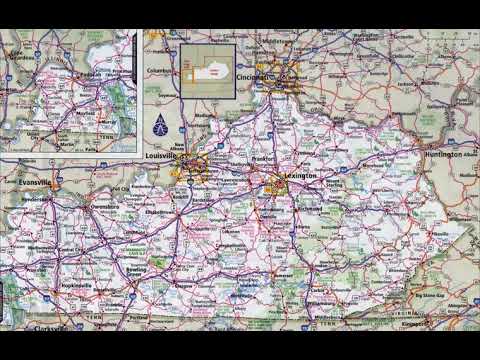 mapa de Kentucky