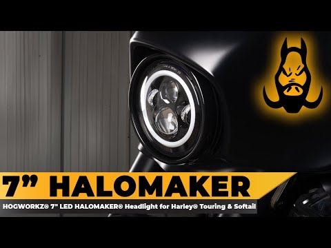 HOGWORKZ® 7" LED Headlight Install (Fits Harley® Touring, Softail, Indian® & more!)