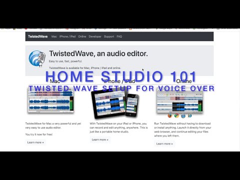 Getting Started - Twisted Wave for Voice Over