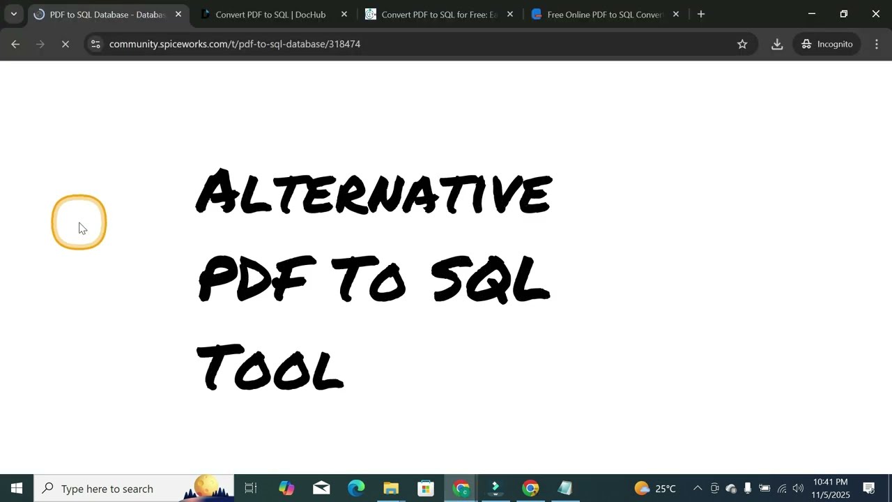 pdf to sql | how to convert pdf to sql file | convert pdf to sql file online free
