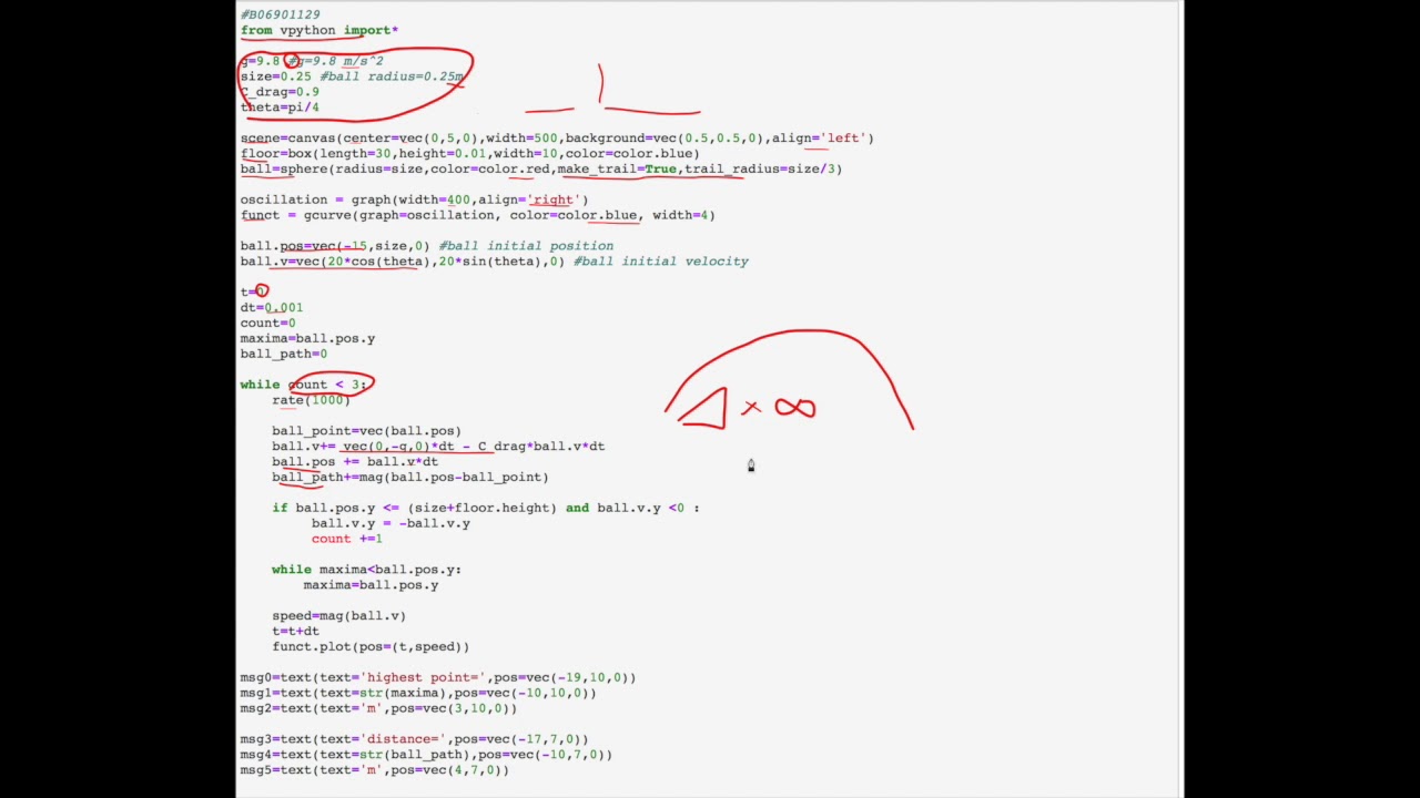 Python-Bouncing ball