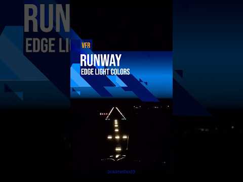 Runway edge light colors, explained. #learntofly #aviation