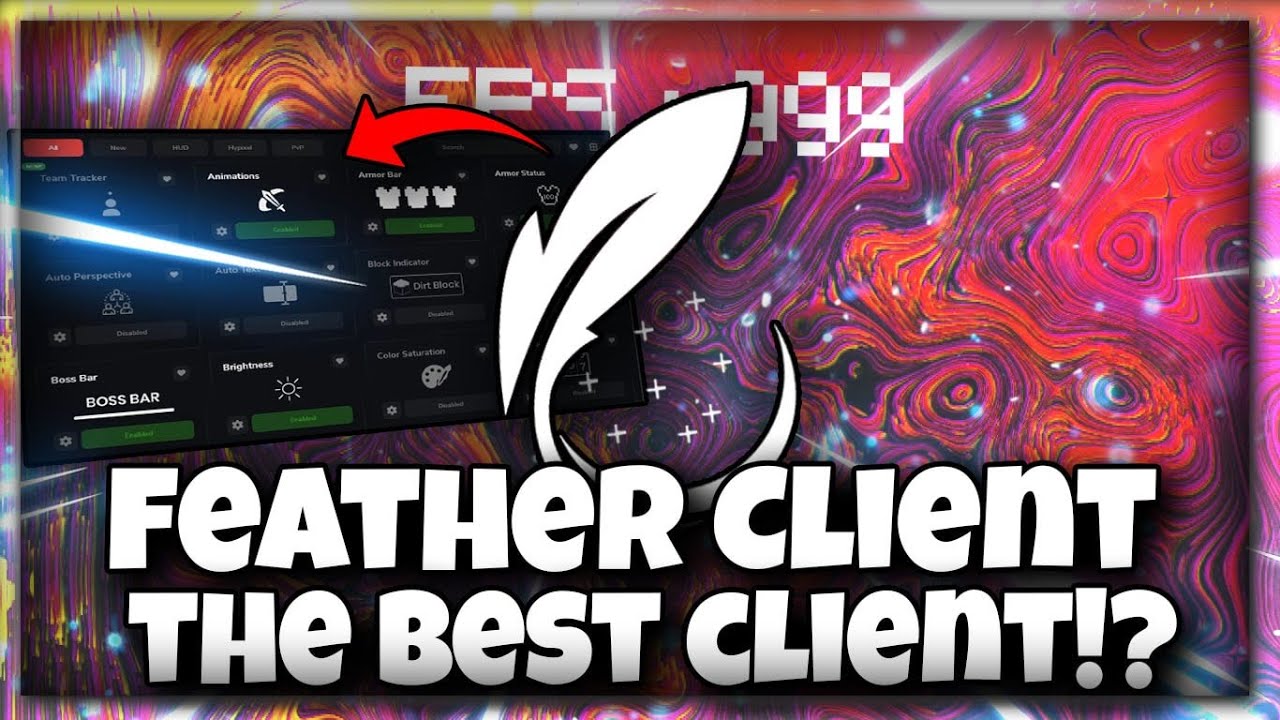 Feather Client The Best Minecraft Client?। Cosmetics। FPS Boost। Download Feather Client । SheDX