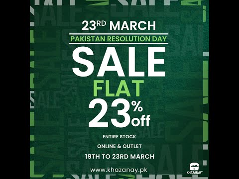 FLAT 23% off | Pakistan Day Sale | Khazanay.pk