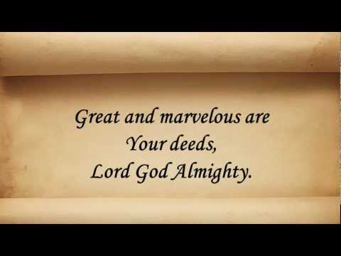Prayer of Praise based on Revelation 15:3-4