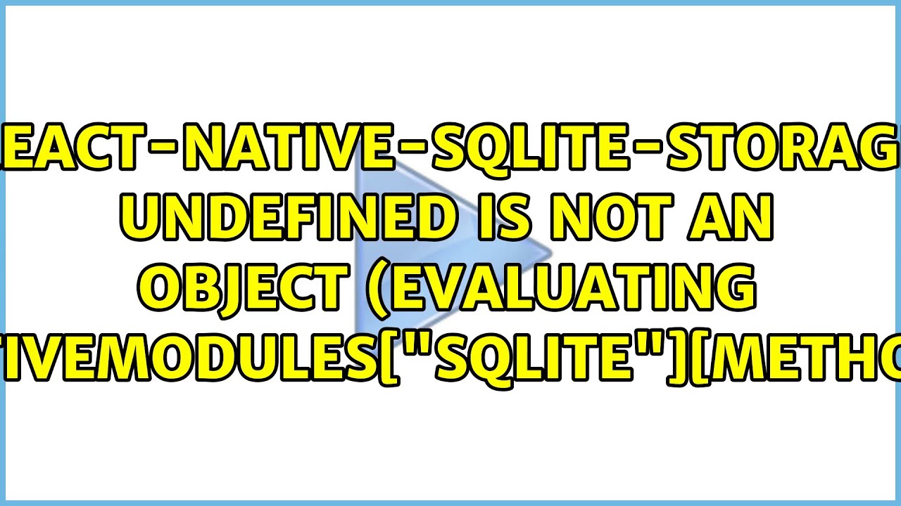 react-native-sqlite-storage Undefined is not an object (evaluating...