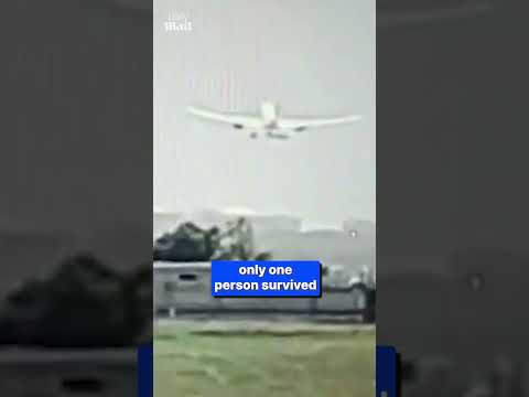 Terrifying CCTV footage of Air India crash