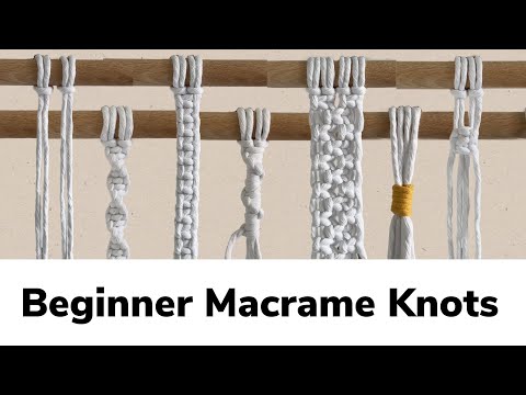 Beginner Macrame Knots | Basic Tutorial DIY