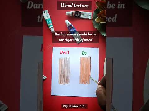 Drawing hack #29/ how to draw a wood texture in water color painting