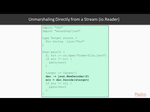 Learn Go Application Development – Tips Tricks and Techniques Encoding and Decoding | packtpub ...
