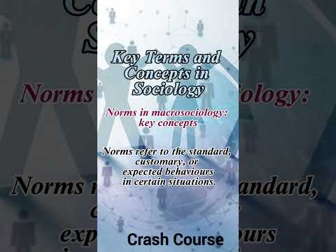Norms in Macrosociology #crashcourse #sociology