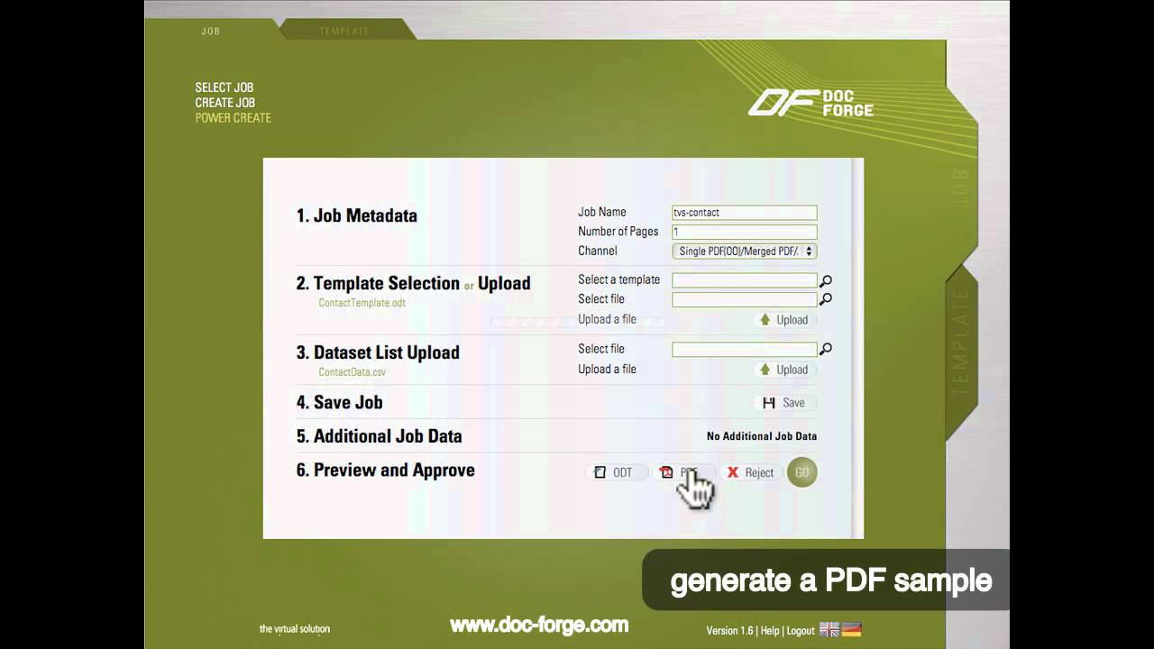 the virtual solution GmbH | DocForge - cloud-based document generation - Overview