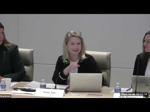 Emerging Issues Task Force Meeting - Monday October 28, 2024
