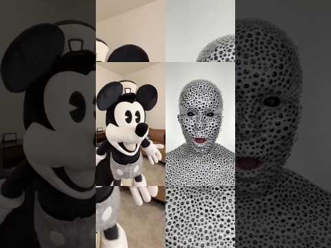 HORROR MOVIE MAKEUP IS CRAZY #shorts #donald #mickeymouse #shorts