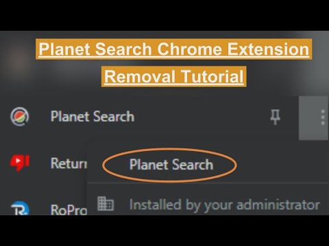 Planet Search Chrome extension Removal - Delete Planet Search from Chrome