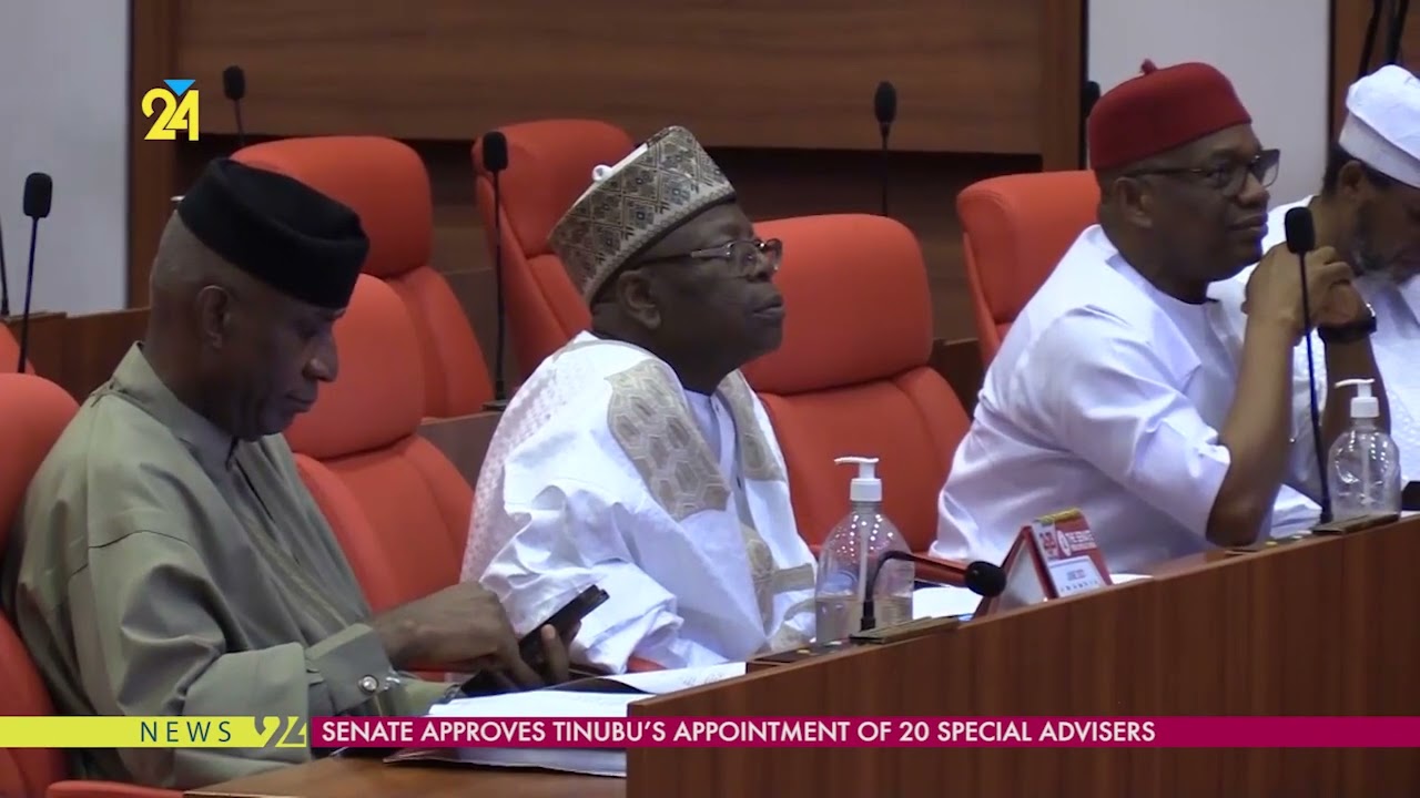 Senate Approves Tinubu's Appointment of 20 Special Advisers