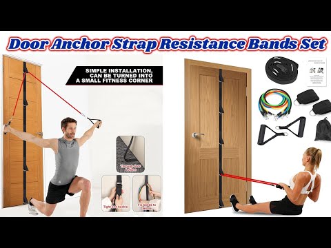 Door Anchor Strap Resistance Bands Set, Multi Point Door Anchor Exercise Bands Set