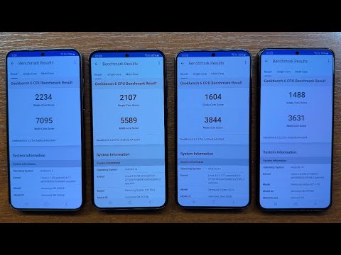 Samsung Galaxy S24+ S23+ S22+ S21+ GeekBench 6 Scores: CPU & GPU