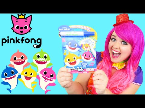 Coloring Baby Shark Magic Reveal Ink Coloring Book | Imagine Ink Marker