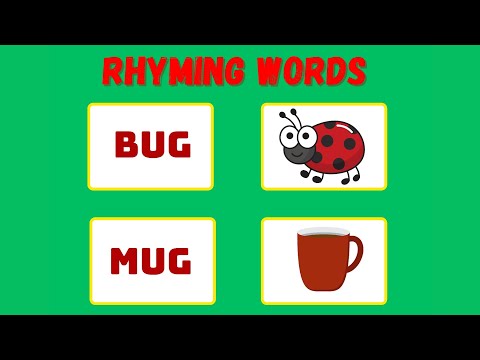 Rhyming words for kids | Rhyming Words with Pictures | Preschool Learning videos @kidzoniapk