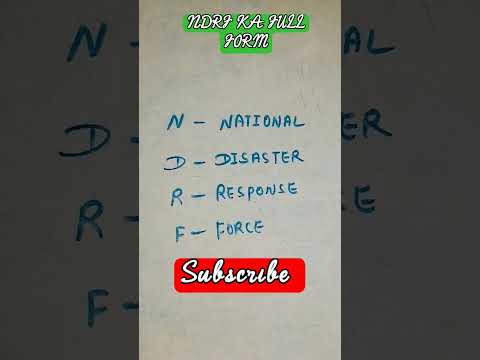 NDRF ka full form kya hota hai? full form of NDRF! #full form