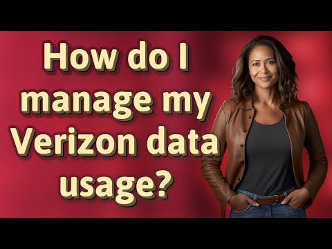 How do I manage my Verizon data usage?