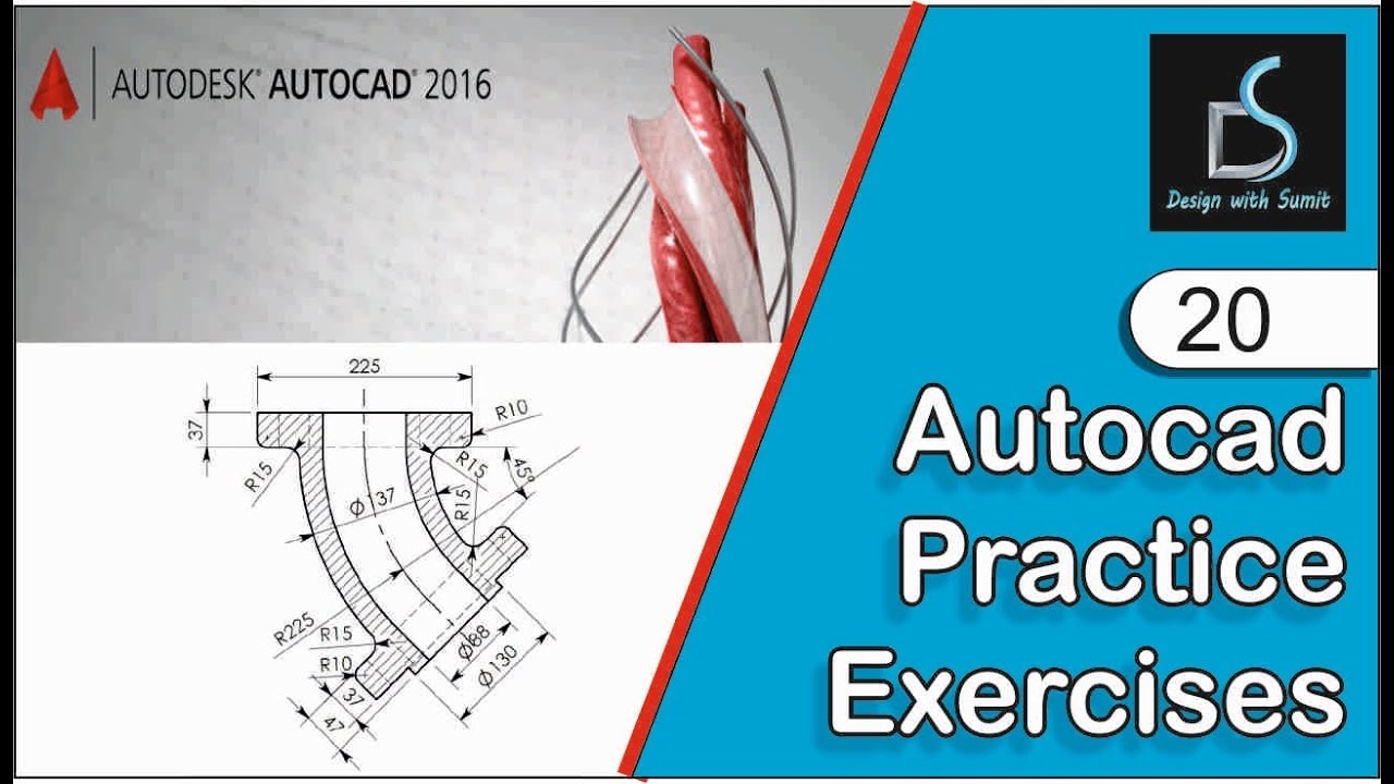 Autocad practice exercises 20