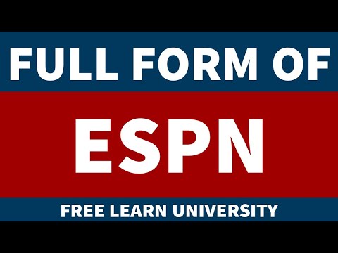Full form of ESPN | ESPN ka full form kya hai | ESPN full form