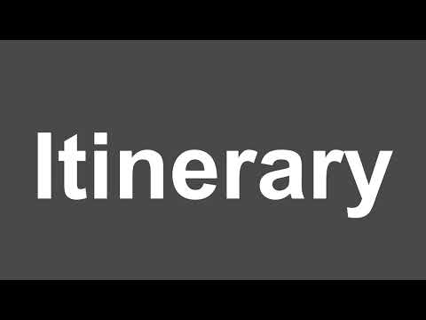 How to Pronounce Itinerary | Itinerary Pronunciation | How to Say Itinerary