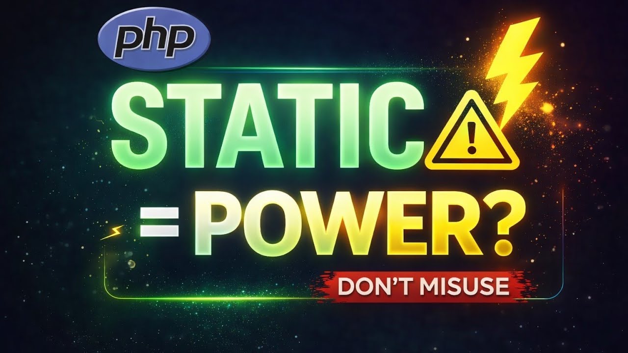 PHP Static Explained in 10 Minutes 🔥 (Methods & Properties)