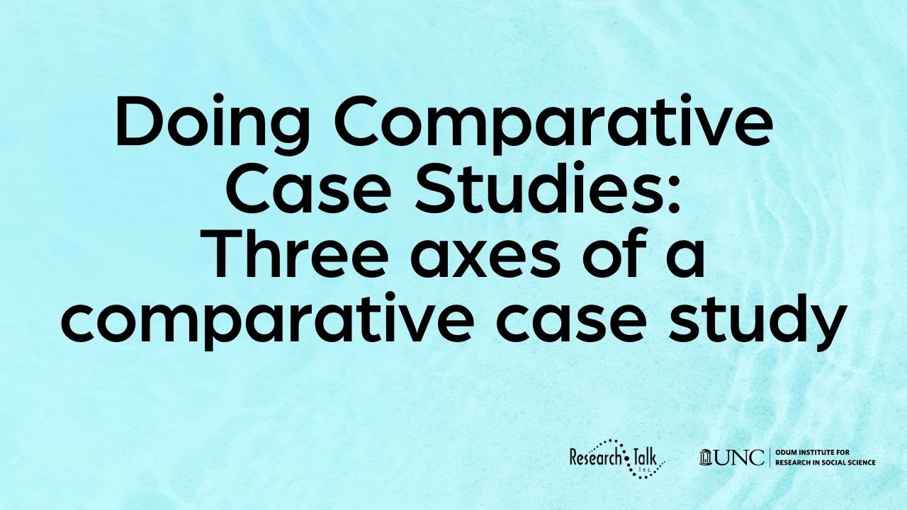 Doing Comparative Case Studies: three axes of a comparative case study