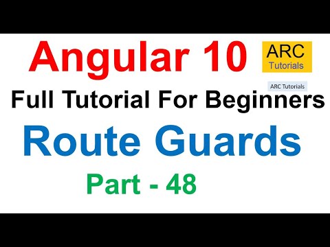 Learn Angular 10 Tutorial 48 Route Guards in Angular | Angular 10 Tutorial For Beginners - Mind ...