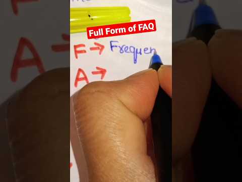 Full Form of FAQ #shorts #viral #ytshorts #trending #uniqueknowledge