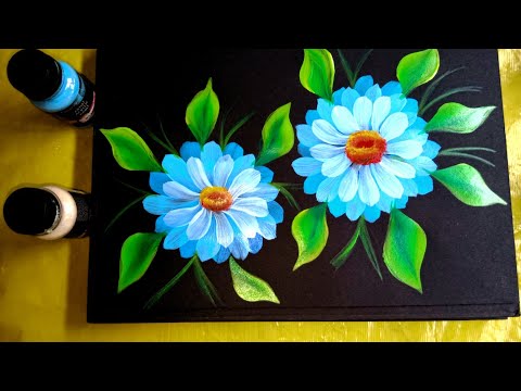One Stroke Flowers: The Simplest Acrylic Flower Painting Tutorial