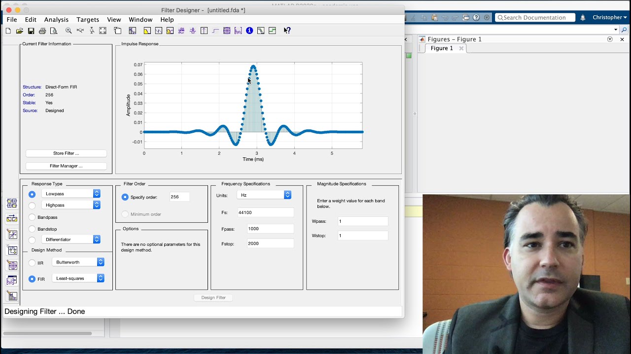 Linear phase FIR filters: Pre-Echo