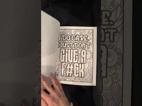 Swear Word Coloring Book Flip Thru