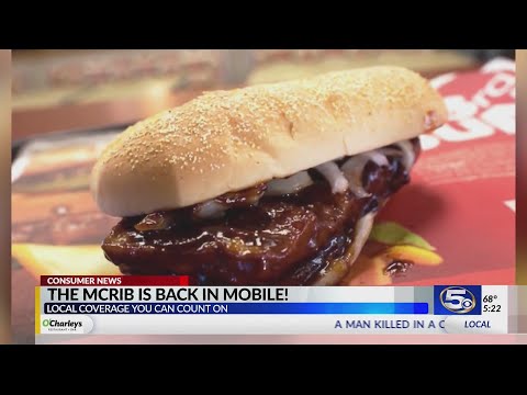 The McRib returns to Mobile