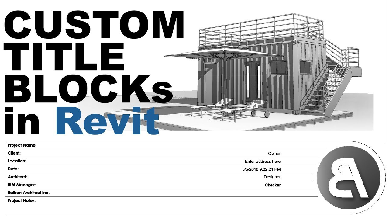 Title Blocks in Revit and Exporting to PDF