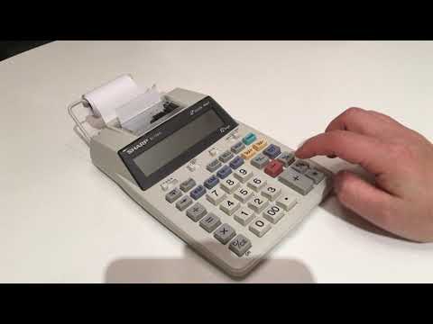 Sharp EL-1701V in action