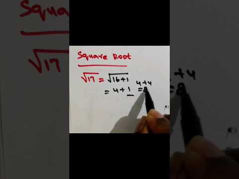 Square root of 17 (short tricks) #squareroot #students #education #maths #math #mathshorts