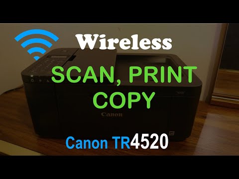 How to COPY, PRINT & SCAN with Canon TR4520 all-in-one printer review ?