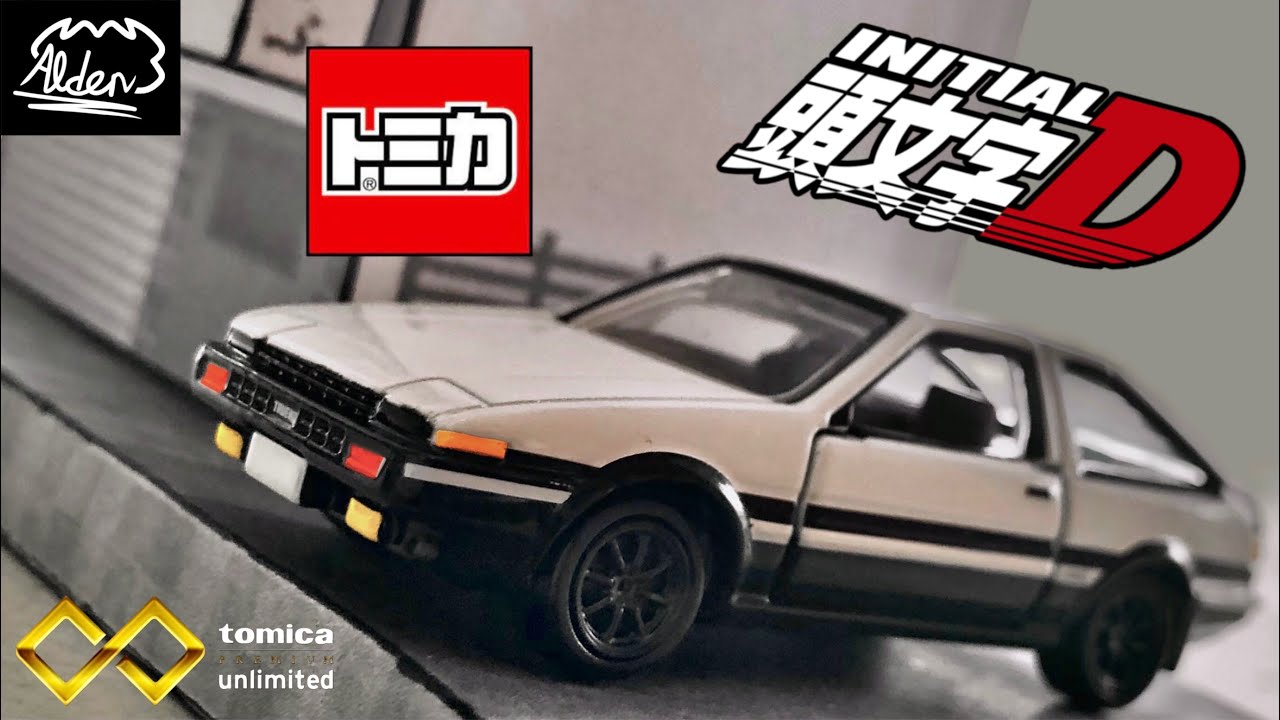 Tomica Premium Unlimited No. 1 Initial D Toyota AE86 Trueno REVIEW!! [CC/ Captions Available]
