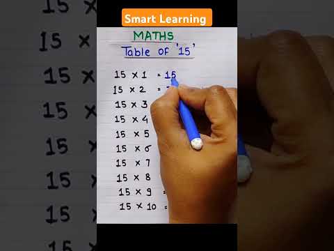 Table of 15 |15 ka table trick|#tabla #tabletrick #youtubeshorts #shorts