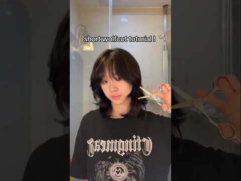 Short Wolfcut Tutorial | long hair to short #tomboy #tomboystyle #haircut