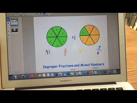 VFP SMART Notebook Game Activity for Improper Fractions and Mixed Numbers